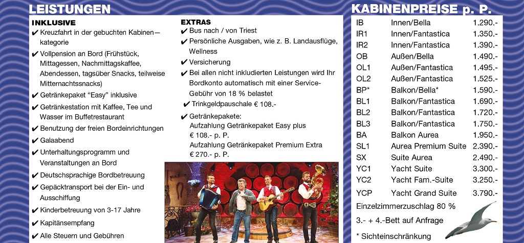 Schlager Kreuzfahrt 2025 mit Andy Borg